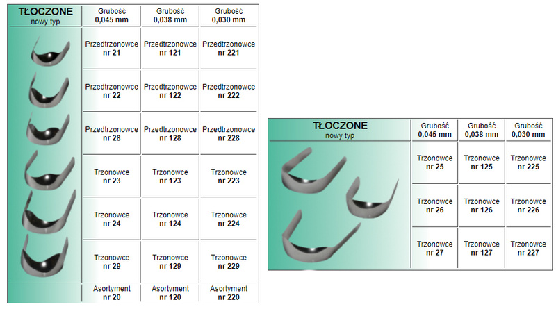 Paski tłoczone Konopka nr 20 - asortyment | AKCESORIA I NARZĘDZIA ...